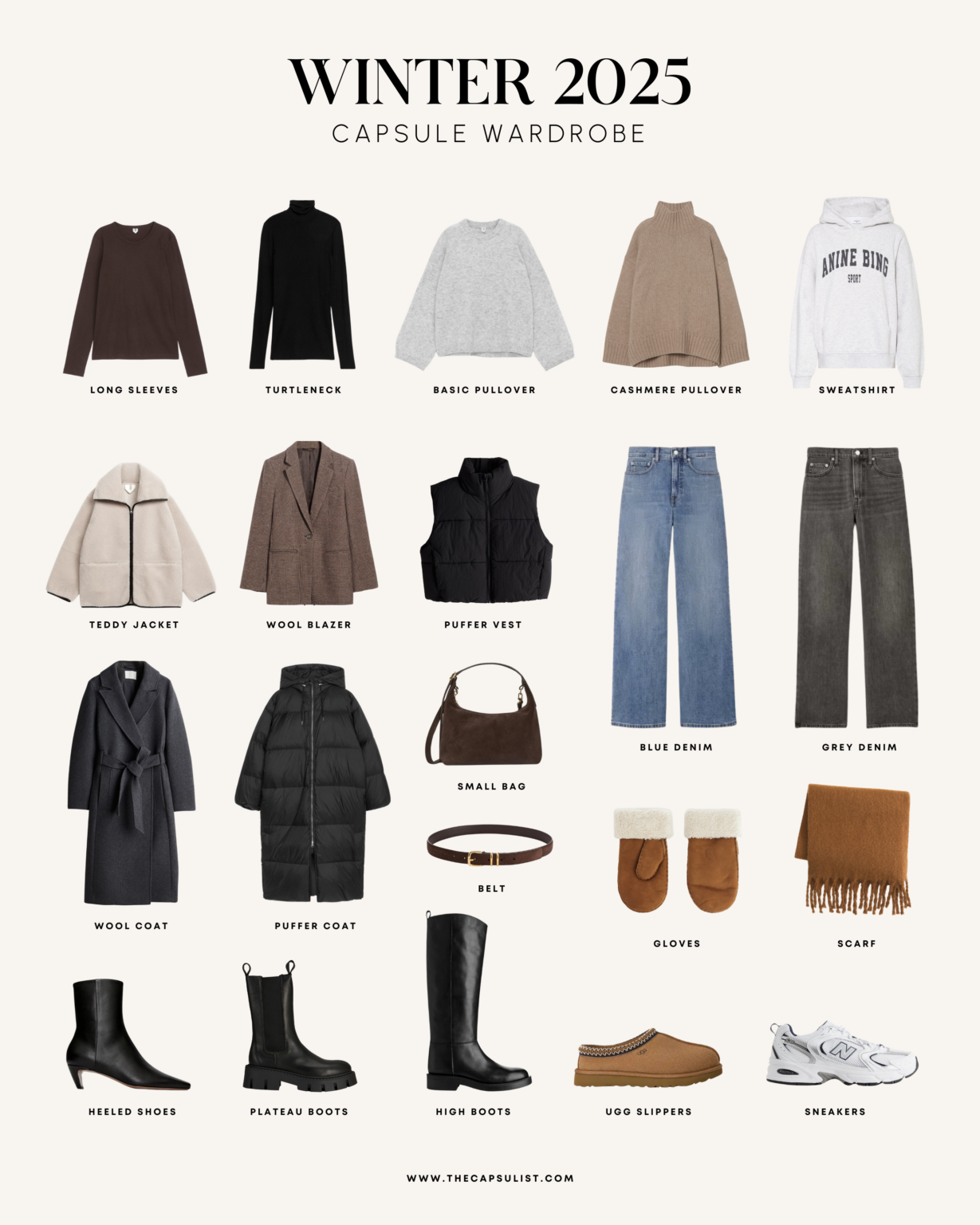 Winter Capsule Wardrobe 2025 | Minimalist Outfits & Checklist
